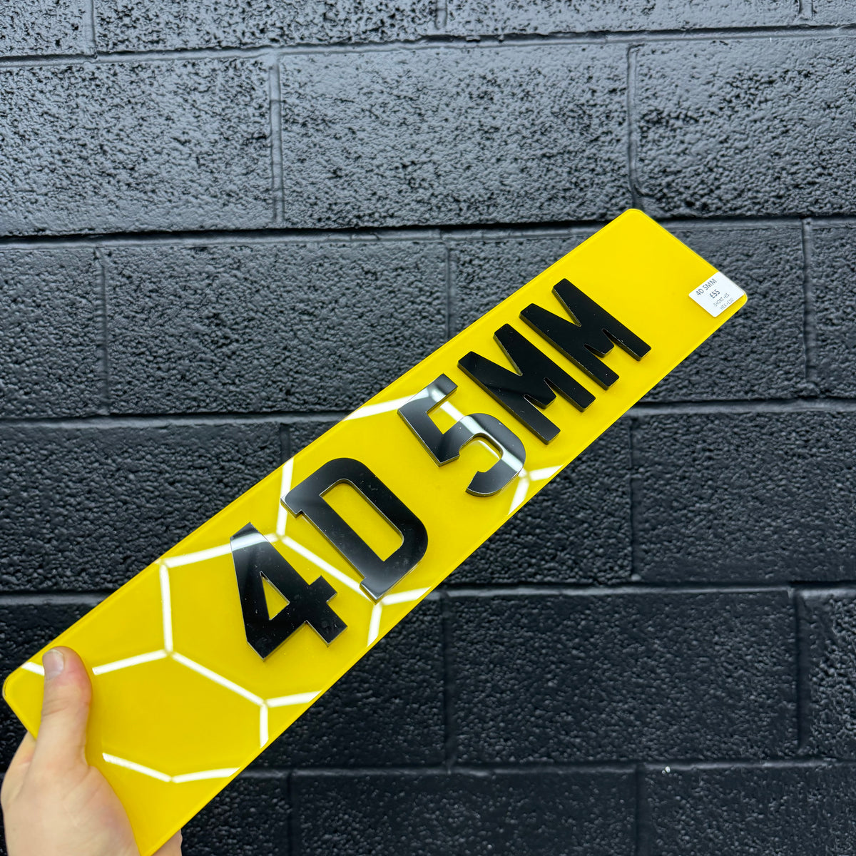 4D 3mm Number Plates – Revolution Tint