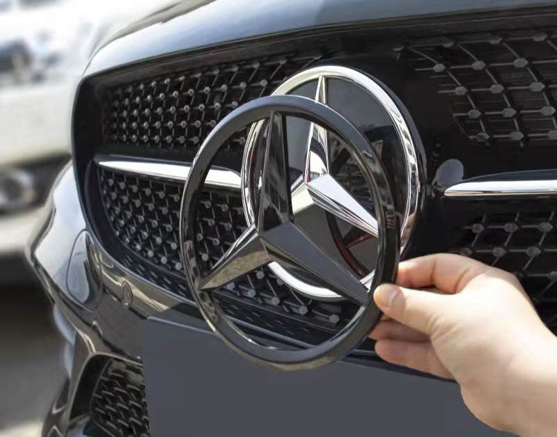 Mercedes front badge replacement – Revolution Tint